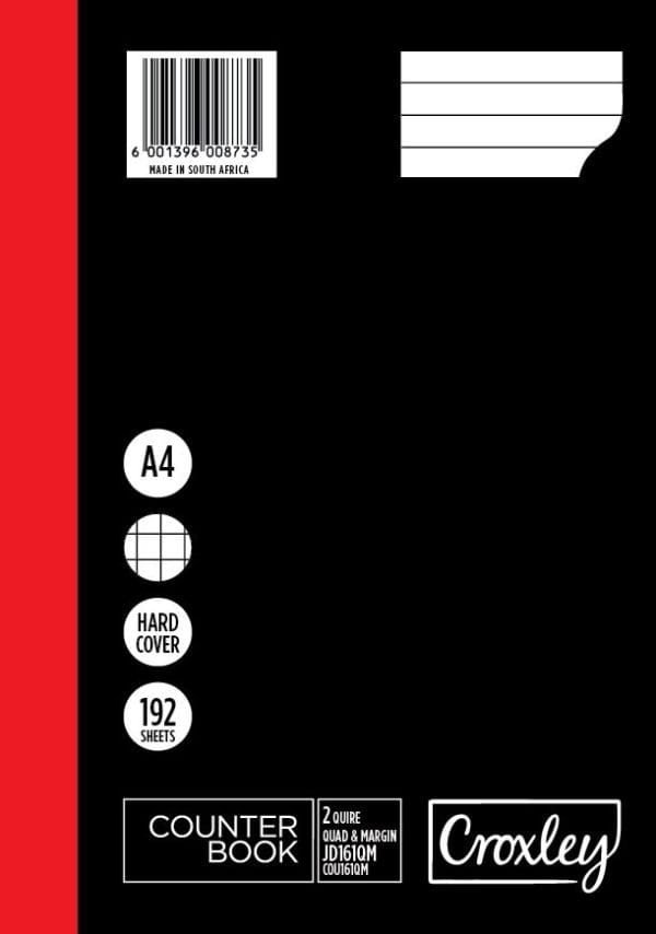 Croxley Counter | Hardcover Books A4 Quad & Margin - Arena Stationery ...