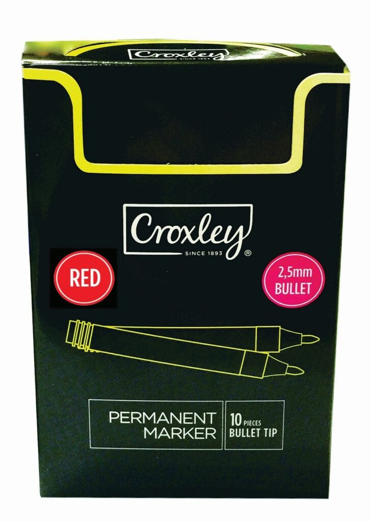 CROXLEY Permanent Markers Bullet Tip - Arena Stationery Supplies