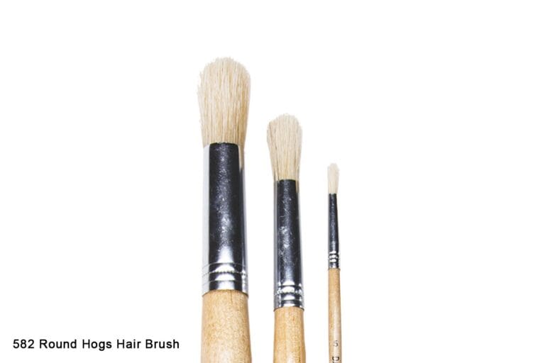 Dala Paint Brush 582 Round Hog Hair - Arena Stationery Supplies