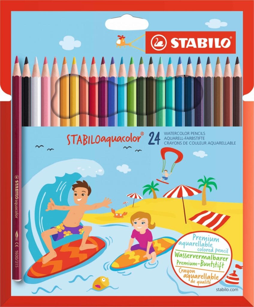 STABILO Aquacolor Aquarellable Colour Pencils - Arena Stationery Supplies