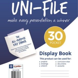 MARLIN Uni-File Display Book / Flip Files A4 - Arena Stationery Supplies
