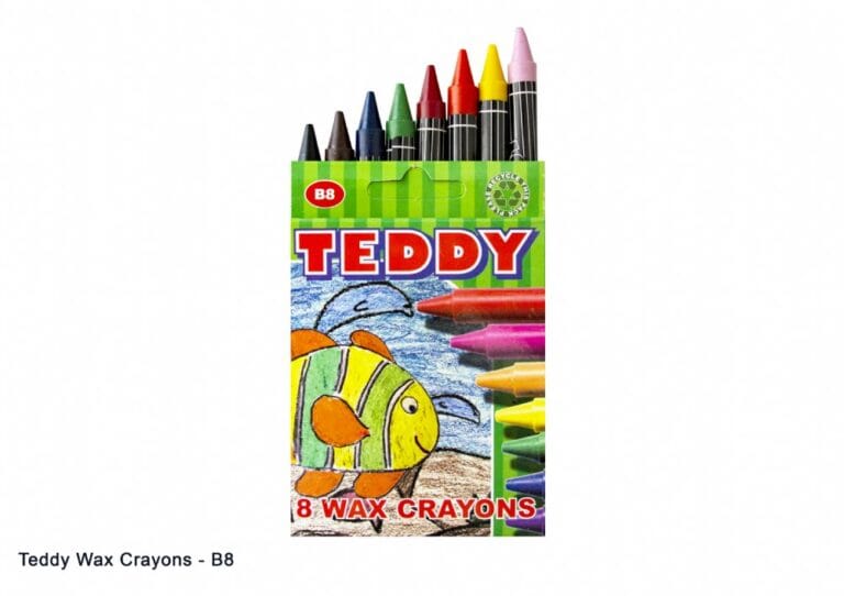 Teddy Wax Crayons - Arena Stationery Supplies