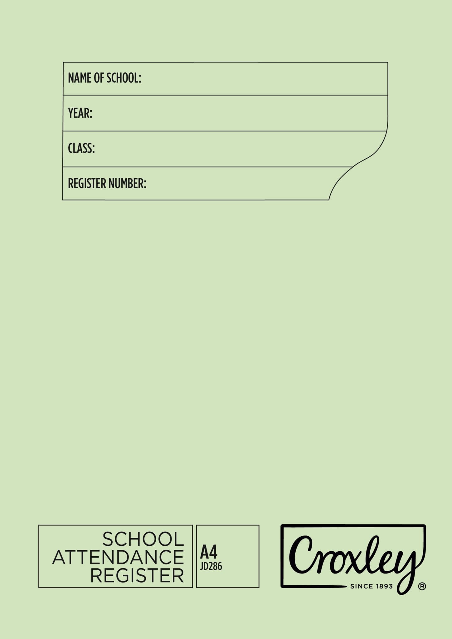 CROXLEY JD286 School Attendance Register Wire Stitched - Arena ...