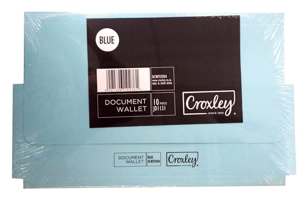 CROXLEY JD1131 Document Wallet - Arena Stationery Supplies