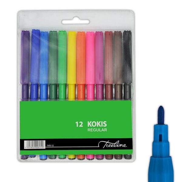 TREELINE Felt Tip Markers / Koki Pens - Arena Stationery Supplies